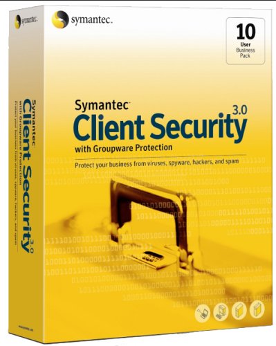 Symantec Client Security 3.0 with Groupware Protection Business Pack - 10 User Old Version