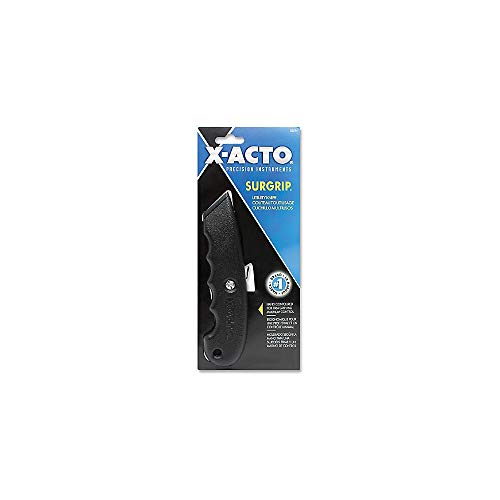 X-ACTO SurGrip Retractable Metal Utility Knife, Black (X3274)