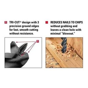 WoodOwl 03813 Tri-Cut 1-Inch by 18-Inch Nail Chipper Auger Bit