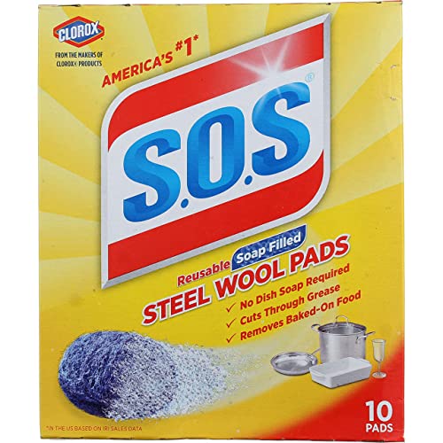 S.O.S. Steel Wool Soap Pads 10 pads