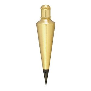 johnson level & tool 116 plumb bob, 16 oz., brass finish, 1 pack,black