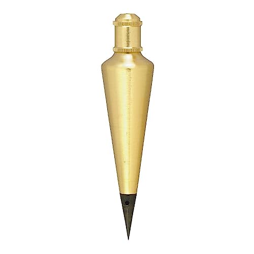 Johnson Level & Tool 116 Plumb Bob, 16 oz., Brass Finish, 1 Pack,Black