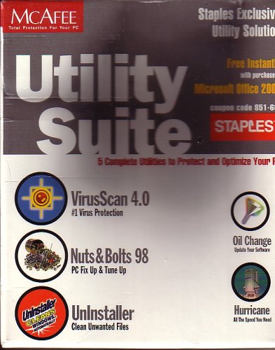 McAfee Utility Suite :VirusScan 4.0 / Nuts&Bolts 98 / Uninstaller / Oil Change / Hurricane