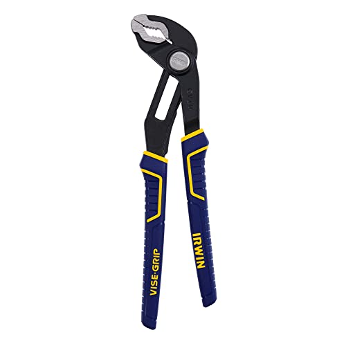 IRWIN VISE-GRIP Pliers, V-Jaw, 10-Inch, Press & Slide Button, Anti-Pinch, Anti-Slip (2078110)