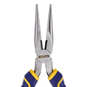 IRWIN VISE-GRIP Long Nose Pliers, 6 Inch, For Heavy Duty Cutting and Bending (2078216)