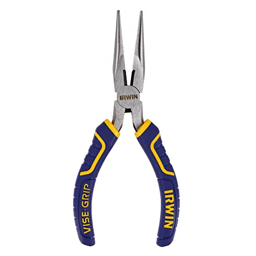 IRWIN VISE-GRIP Long Nose Pliers, 6 Inch, For Heavy Duty Cutting and Bending (2078216)