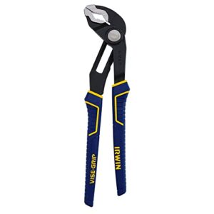 irwin vise-grip locking pliers, v-jaw, 12-inch (2078112) , blue