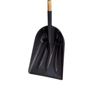 Union Tools 1681500 Poly Snow Scoop with Hardwood Handle and D-Grip, 49-Inch, Black