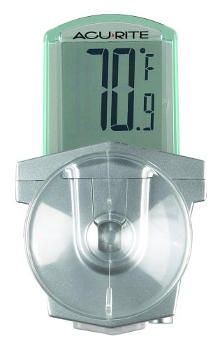 AcuRite 00799HDSBA1 00799 Digital Outdoor Window Thermometer, White, 0.2