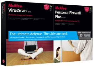 mcafee virusscan / firewall plus 2006 bundle