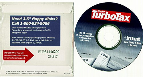 Quicken TurboTax {Federal Return Tax Year 1998}