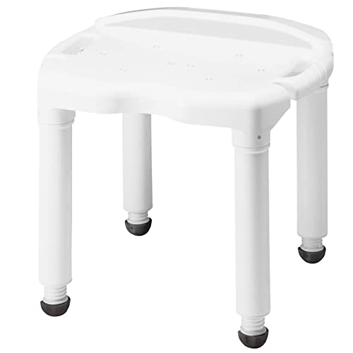 Carex Universal Bath Seat and Shower Chair - Bath Chair Supports Up To 400 Pounds - Adjustable Height Shower Bench, Plastic Stool For Shower, Shower Seat