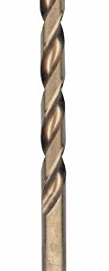 BOSCH CO2146 1-Piece 19/64 In. x 4-3/8 In. Cobalt Metal Drill Bit for Drilling Applications in Light-Gauge Metal, High-Carbon Steel, Aluminum and Ally Steel, Cast Iron, Stainless Steel, Titanium