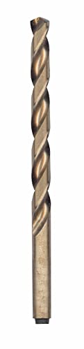 BOSCH CO2146 1-Piece 19/64 In. x 4-3/8 In. Cobalt Metal Drill Bit for Drilling Applications in Light-Gauge Metal, High-Carbon Steel, Aluminum and Ally Steel, Cast Iron, Stainless Steel, Titanium