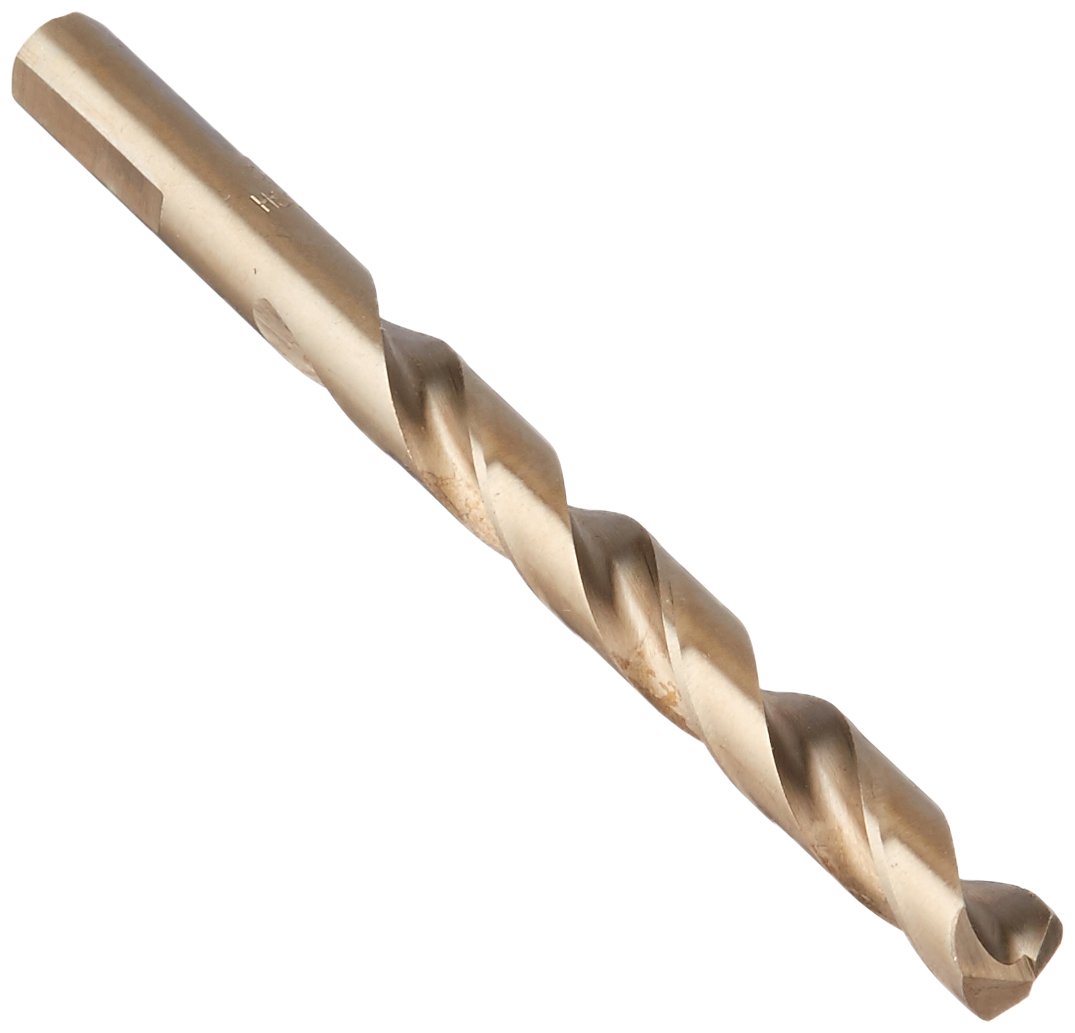 BOSCH CO2151 1-Piece 3/8 In. x 5 In. Cobalt Metal Drill Bit for Drilling Applications in Light-Gauge Metal, High-Carbon Steel, Aluminum and Ally Steel, Cast Iron, Stainless Steel, Titanium