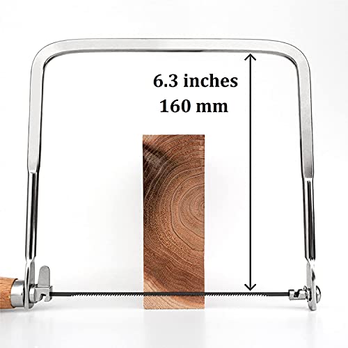 KAKURI Coping Saw Coping Frame and 5 Replacement Blades Set (Woodworking, Wood Board, Plastic, and Metal Cutting Blade)