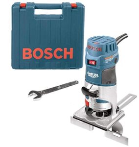 bosch pr20evsk-rt colt palm grip 5.7 amp 1-horsepower fixed base variable speed router with edge guide (renewed)