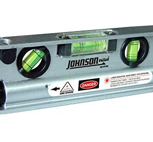 Johnson Level & Tool 40-6164 Magnetic Torpedo Laser Level, Red, 1 Laser Level