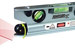 Johnson Level & Tool 40-6164 Magnetic Torpedo Laser Level, Red, 1 Laser Level