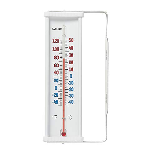 Taylor Window Thermometer, White, 1 Pack