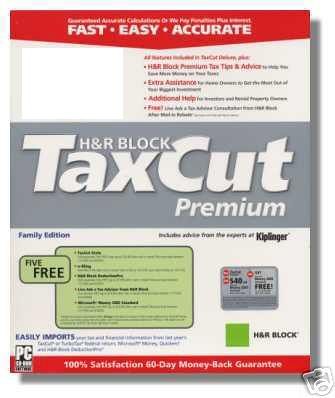 Tax Cut Premium Version 2003 Turbo Software Tax