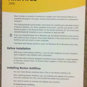 Norton AntiVirus 2006 [Old Version]