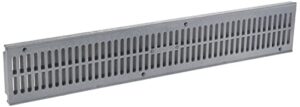 nds, gray 241-1 spee-d channel drain grate, 4-1/8 in. wide x 2 ft. long