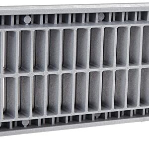 NDS, Gray 241-1 Spee-D Channel Drain Grate, 4-1/8 in. wide X 2 ft. long