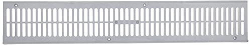 NDS, Gray 241-1 Spee-D Channel Drain Grate, 4-1/8 in. wide X 2 ft. long