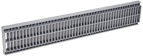 NDS, Gray 241-1 Spee-D Channel Drain Grate, 4-1/8 in. wide X 2 ft. long