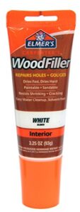 elmer's e855 carpenter's wood filler, 3.25-ounce tube, white