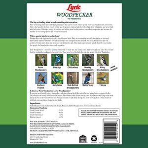 Lyric Woodpecker Wild Bird Seed, No Waste Bird Seed with Nuts, Dried Fruit & Shelled Seeds - 5 lb. Bag