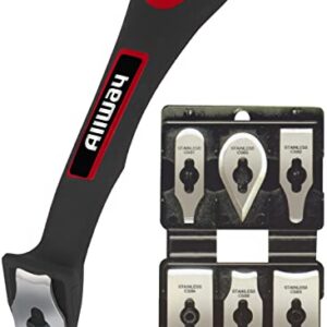 ALLWAY CS6 Soft-Grip Contour Scraper Set with 6 Blades and Blade File