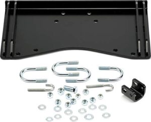 warn 65070 powersports atv center kit snow plow mount , black