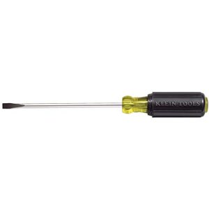 klein tools 605-6 1/4-inch cabinet tip screwdriver, heavy duty, 6-inch