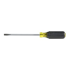 Klein Tools 605-6 1/4-Inch Cabinet Tip Screwdriver, Heavy Duty, 6-Inch