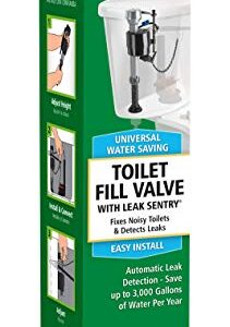 Fluidmaster 400LS Leak Sentry Pro Fill Valve , Black