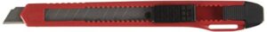 hyde tools 42036 hyde snap-off economy utility knife, 9 mm polystyrene, 1 blade, red