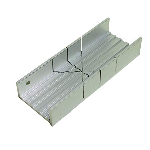 Zona 35-260 Aluminum Wide Slot Miter Box, Slot Size 031-Inch, Slot Angles 45, 90, Cutting Depth 3/4-Inch, Cutting Width 1-3/4-Inch, Length 5-1/2-Inch