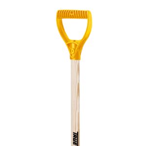 true temper 1640700 steel snow shovel with d-grip hardwood handle 18 inch