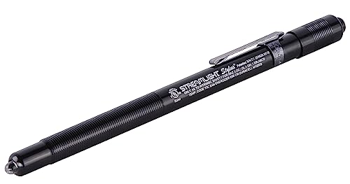 Streamlight 65058 Stylus 11-Lumen UL Listed White LED Pen Light with 3 AAAA Batteries, Black