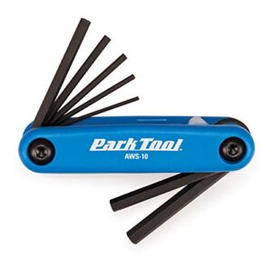 park tool aws-10 fold-up hex wrench set