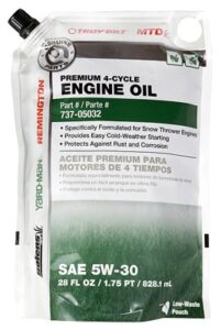 mtd 4-cycle snow thrower oil - 28 oz.