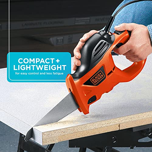 BLACK+DECKER Electric Hand Saw with Storage Bag, 3.4-Amp (PHS550B)