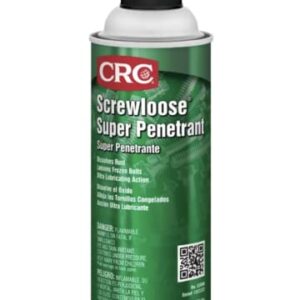 CRC Screwloose Super Penetrant 03060 – 11 WT OZ, Plastic Safe Aerosol for Corroded Fasteners, Seized Mechanical Components