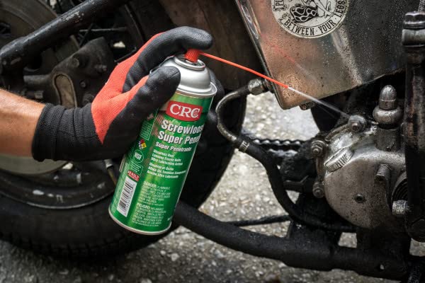 CRC Screwloose Super Penetrant 03060 – 11 WT OZ, Plastic Safe Aerosol for Corroded Fasteners, Seized Mechanical Components