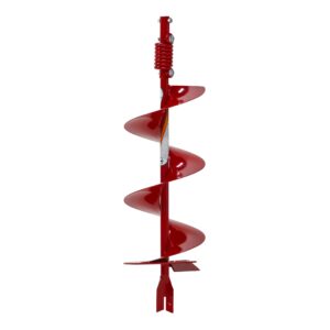 earthquake ea10f 10-inch diameter 36-inch long earth auger with fishtail point and flex coil shock spring