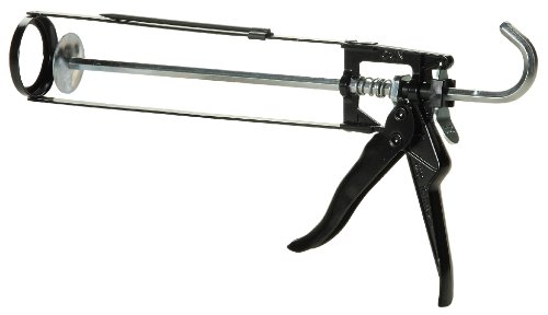 COX 41001 Wexford 10.3-Ounce Cartridge Manual Skeleton Steel Caulk Gun, Black