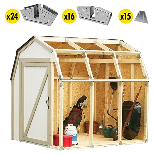 2 X 4 BASICS 90190MI 90190 Custom Barn, 2x4, 2x4basics Shed Kit with Peak Roof