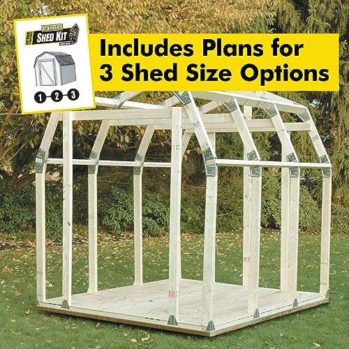 2 X 4 BASICS 90190MI 90190 Custom Barn, 2x4, 2x4basics Shed Kit with Peak Roof